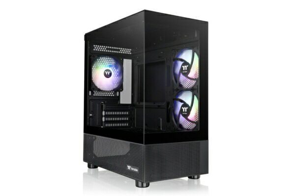 ドレスアップを楽しめるピラーレスデザインを採用。優れた冷却性と拡張性を備えたミニタワー型PCケース■ドレスアップを楽しめるピラーレスデザインを採用■左サイドとフロントに強化ガラスパネルを搭載■microATX、Mini-ITXのマザーボード...