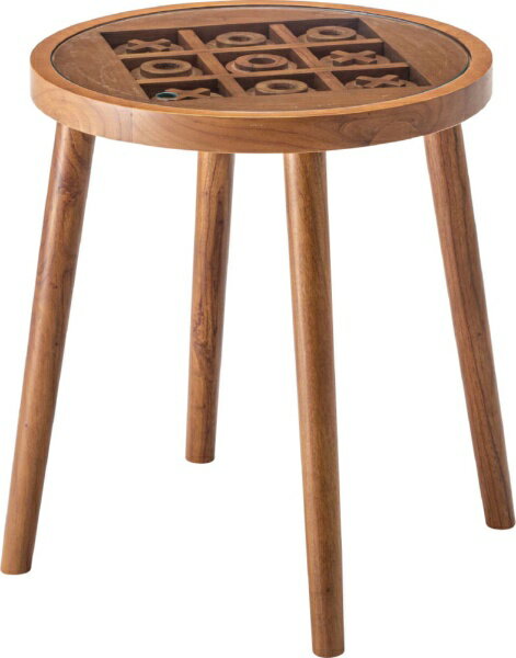 〇×ゲームのデザインを施したサイドテーブル〇×ゲームのデザインを施したサイドテーブル。お気に入りを並べてディスプレイテーブルとしても。※本製品は天然木を使用し一点一点手作業で作られたハンドクラフト製品の為、色や風合いに個体差がございます。