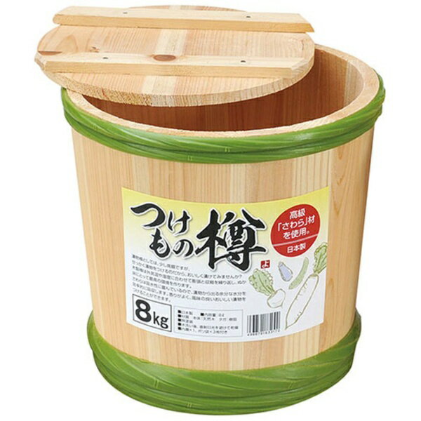 手作り味噌の保管・熟成に適した容器漬物や野菜の保管に最適な桶です。・桶に最適なさわら材使用。・付属品：落し蓋×1、押し蓋×1、ビニール袋×3※通気性の高い構造の為、水漏れする可能性があります。必要に応じて、付属のビニール袋をご使用ください。...