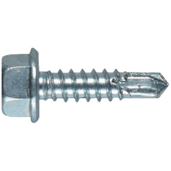 ■ドリル刃の付いた下穴不要の鉄板テクスビスです。【仕様】・首下長（mm）： 45・呼び寸法（mm）L： 45・呼び寸法（mm）D： 5・六角頭