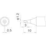 【仕様】・コテ先名称： 1.2D型・適合コテ： FM-2030・ヒーター一体式