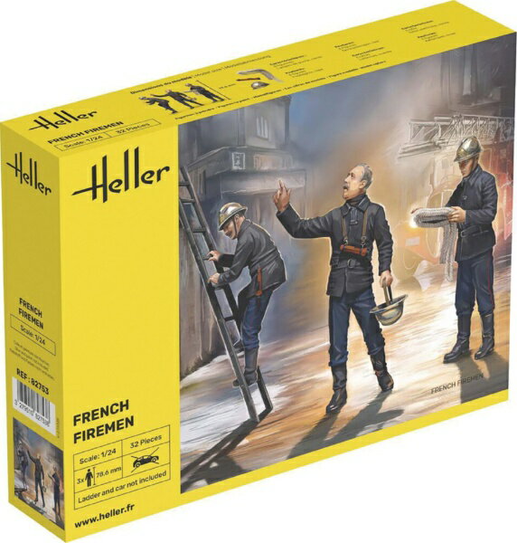 フランスの現代の消防士を再現した1/24フィギュア■1/24スケールで現代のフランスの消防士を再現消防士3体セットパーツ点数32点フィギュア完成時の身長は78.6mmはしごや車両は付属していません