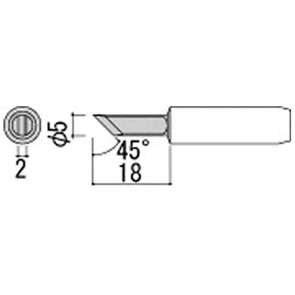 ■900シリーズの交換コテ先です。【仕様】・コテ先名称： K型・適合コテ： C1145、C1146、900L、900L-ESD、934-1、934-2、No952-01