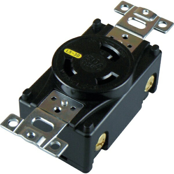 ■NEMA規格L5−30互換品です。■熱硬化性樹脂製です。■端子ねじM5を使用します。■電線接続方式は圧着端子式と引締式です。【仕様】・定格： 接地2P30A125V・幅（mm）： 42・長さ（mm）： 107・厚さ（mm）： 33