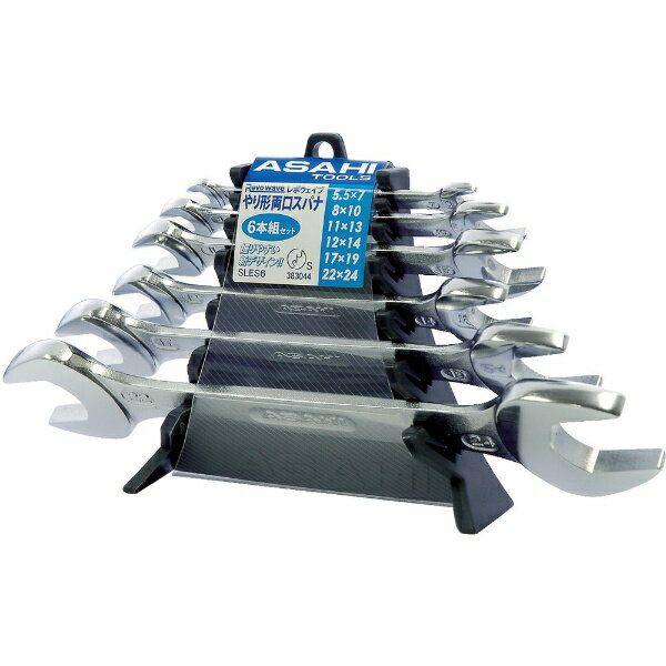 ■本体ネック部分に曲面を付けることで作業者の手にしっかりとフィットする機能性を実現しました。■頭部はシャープなヤリ型です。■JIS S級です。■材質は一般的なクロムバナジウム鋼です。■さまざまな作業に対応できる一般的なサイズの両口スパナ6丁...