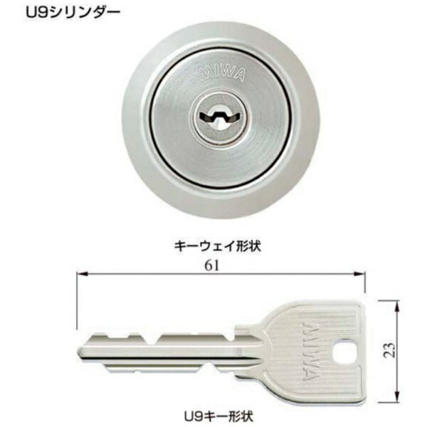 ■MIWA製LA錠・DA錠など錠前において、シリンダーのみ交換できます。■耐久性、防犯性に優れています。【仕様】・付属鍵本数（本）： 3・色： ST・扉厚（mm）： 33〜41・扉厚： 33〜41mm・適合錠前： LA錠、DA錠、MA錠、F...