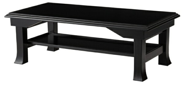 小ぶりなサイズのテーブルとしてもご使用いただける大きさです。ぼんやりとした光沢が格調高い趣のある雰囲気を演出します。また天板にあしらわれた段付き小口は高級感を演出し、クラシックで和モダンな印象に仕上げました。棚板は薄く木縁で覆ったトレー型に...