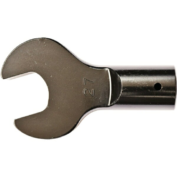 ■ヘッド交換式トルクレンチ用スパナヘッドです。【仕様】・有効長（mm）： 100・適用トルクレンチ： N280LCK、N280SPCK、DTC-N300REV、N230FCK・許容トルク（N・m）： 280・二面寸法（mm）： 27・寸法（...