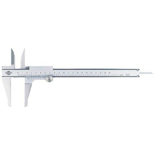 ■内側用ジョウ・外側用ジョウの長さが標準品よりも長くなっています。【用途】・狭深部の内・外側測定に。【仕様】・メーカーコード： 150501・測定範囲（mm）： 0〜150・器差（mm）： ±0.07・最小表示（mm）： 0.05・外側用ジ...