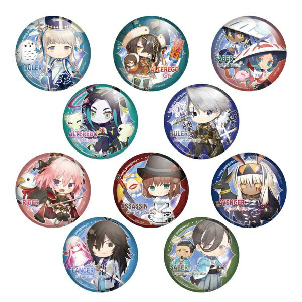 『Fate/Grand Order』きゃらとりあ缶より、新規イラストを使用したVol.11が登場！ 【1BOX】10個入り 【サイズ】直径約56mm 【素材】ブリキ