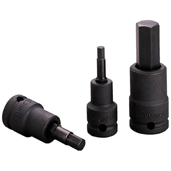 ■インパクトレンチなどの動力工具用でも使用できます。【仕様】・差込角（mm）： 9.5・対辺寸法（mm）： 3・全長（mm）： 48・適合Oリング： RINGP14S（対辺3〜10mm）、RINGP18S（対辺12mm）・適合ピン： PIN...