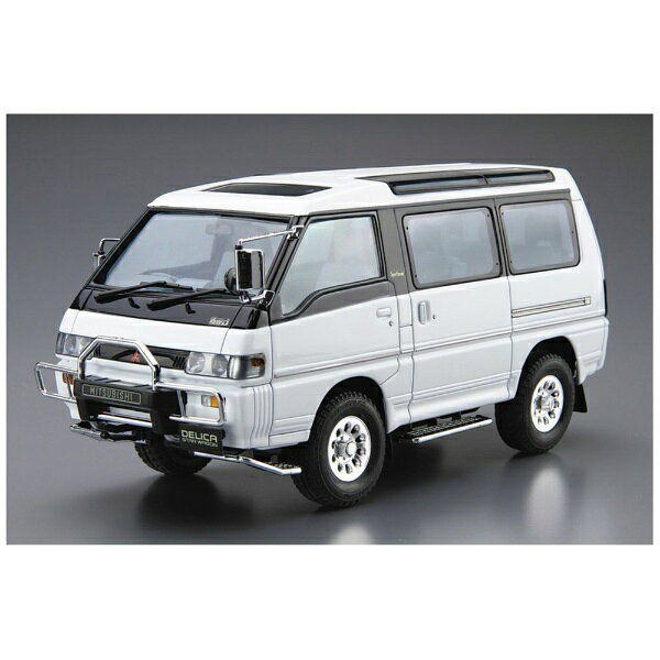 また一歩、自然の懐へ■P35W型デリカスターワゴンの中でも最上級モデルのスーパーエクシードを再現。■ノーマルのカタログ仕様を基本に、当時大流行したオプションパーツやアルミホイール付属。■窓枠マスキングシール付属※掲載されている画像は試作品です。