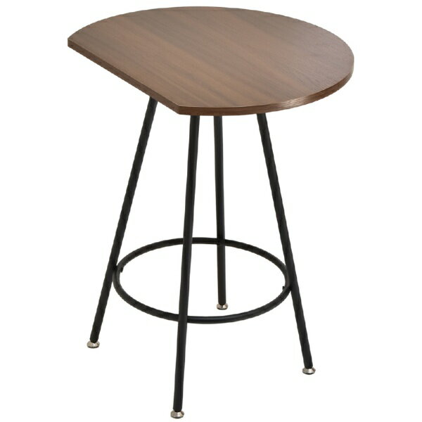 空間に柔らかみを与える円形天板の一部をカットする事で、壁付け設置を可能にし、省スペースを実現したカフェテーブルです。天板の中央部から放射上に伸びた4本の脚は安定性とスタイリッシュな印象をプラスします。天板は傷や水汚れに強いメラミン樹脂加工を...