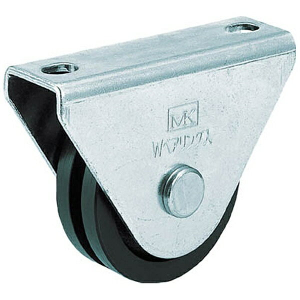 ■車輪には普通鋳鉄より高強度なダクタイル鋳鉄を使用しています。【用途】・フラットバー用。【仕様】・許容荷重（daN）： 392・許容荷重（kgf）： 400・車輪径（mm）： 105・車輪幅（mm）： 28・取付高H（mm）： 118.0・...