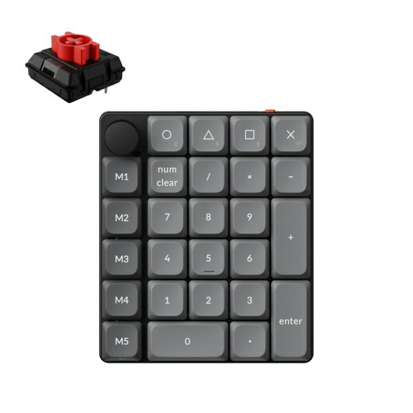 Keychron K0 Maxは、左側にマクロキー列とロータリーエンコーダーノブを備えた、ロープロファイル仕様のカスタムテンキーです。 単体の数字入力用テンキーとしても、QMK対応による幅広いカスタマイズが可能なキーセットとしても活用できま...