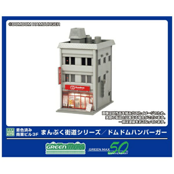 実在の飲食店をキット化するシリーズ第4弾。品名の実在店舗が入った商業ビル1棟と、ビル正面形状と付属ステッカーから選択して製作できる商業ビル1棟の計2棟が製作できます。駅前や繁華街で多く見られる建物の1階に飲食店が入っている3階建ての小規模な...