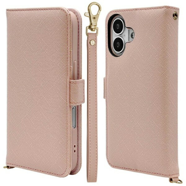 本製品は液晶画面側と背面側の両面を保護できるハンドストラップ付きの手帳型ケースです。フタの固定は開閉しやすいサイドマグネット式を採用しております。ケース本体のDカンに取り付けられる、便利なハンドストラップ（フックタイプ）を付属。長さ:約15...