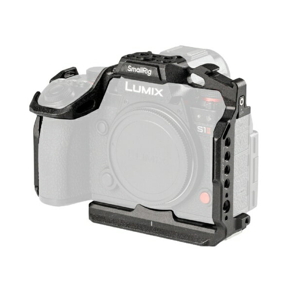 SmallRigのパナソニックS1R II / S1 II / S1 IIE 5502用「Black Mamba」ケージは、カメラを包括的に保護し、豊富な拡張インターフェースを搭載できるよう、細部までこだわって作られています。底部の1/4イ...