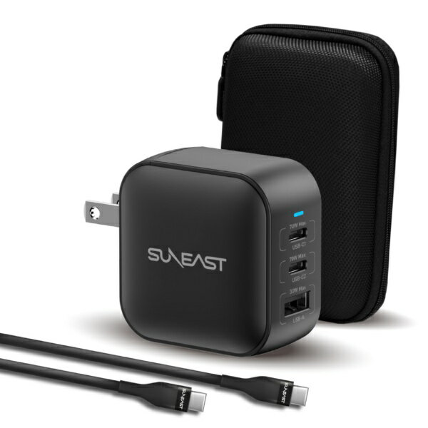 ■スマートフォンやタブレット端末の充電に、これ1つ USB PDに対応し、最大48W出力が可能なUSB-Cポートを3つ搭載。スマートフォンやタブレット端末の幅広い機器をこの1台で充電することができるため、機器毎に異なる充電器を持ち運ぶ必要は...