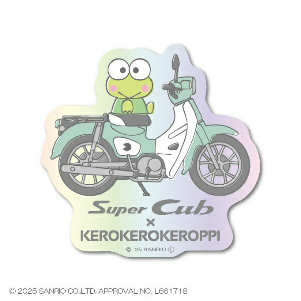スーパーカブとはぴだんぶいのコラボ頃グラムステッカー