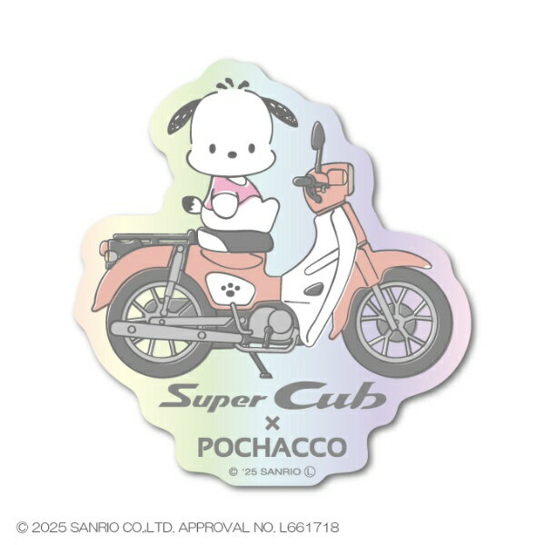 スーパーカブとはぴだんぶいのコラボ頃グラムステッカー