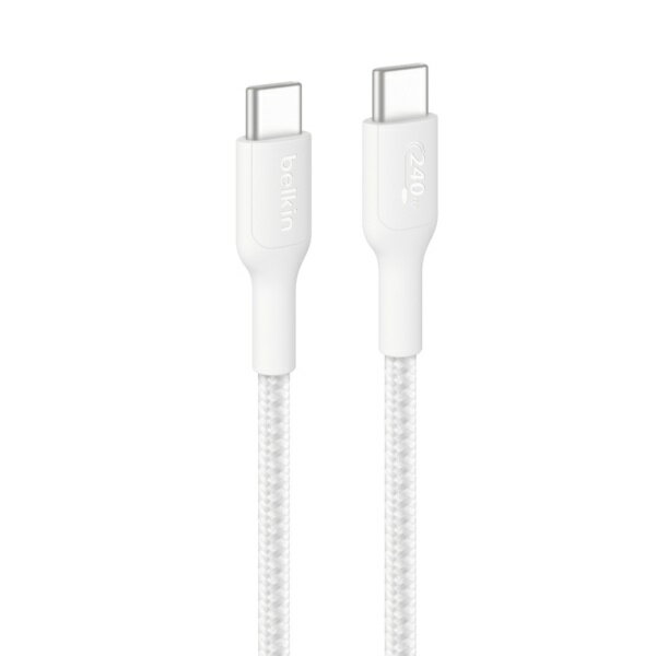 新しいBoostCharge Pro USB-C to USB-C編組ケーブル240Wは、持続可能性と耐久性を兼ね備えています。iPhone 16を25分で0％から50％まで、MacBook 2021を30分で0％から50％「まで急速充電で...