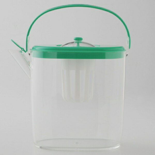 「ちょっと小さめ」が使いやすい！ティーバッグなどの取り出しに便利な茶こし付きのコンパクトなお茶ポットです。冷たい麦茶や果実酒、そうめんなどのめんつゆ入れにもオススメです。注ぎ口にフタが付いているので衛生的。ハンドルの可倒によりフタの開け閉め...