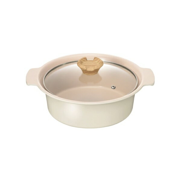 軽くて割れないアルミニウム製。食材の移動や後片付けもラクラク。汚れを落としやすく、キズつきにくいセラミック加工。キッチンだけでなく、カセットコンロや卓上IH調理器でもご使用いただけます。鍋のフチが高いのでふきこぼれにくい。蓋は菜箸やお玉の一...