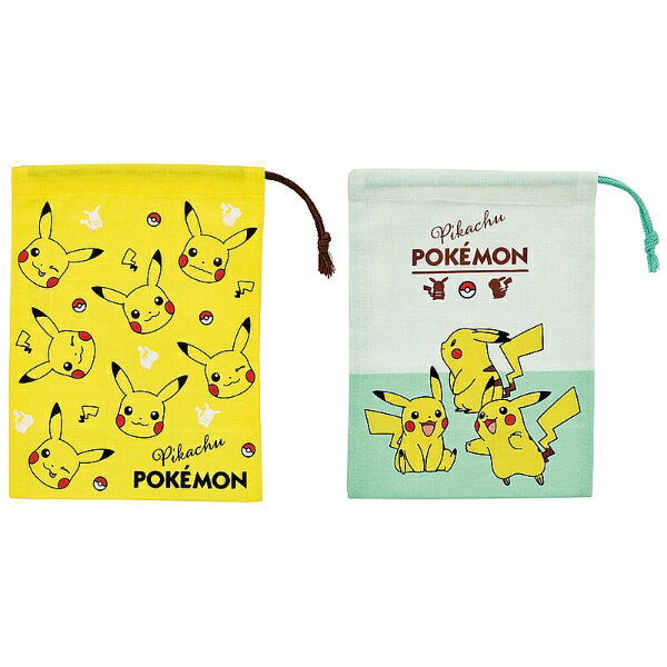 可愛いキャラクターのコップ袋。便利な柄違い2枚セット。小物やお菓子など細々したものを入れるのにも便利です。