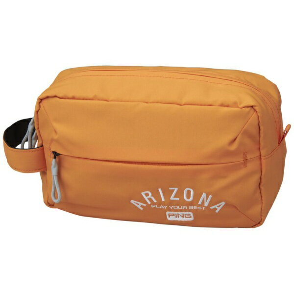 発色の良い素材感とARIZONAロゴが特徴のカジュアルシリーズのポーチ本体カラーとカジュアルなロゴ使いで男性、女性どちらも使用可能なニュートラルデザイン。アウターにポケット1か所、インナーに差し込みポケット1か所。ラウンド時にコンパクトで便...