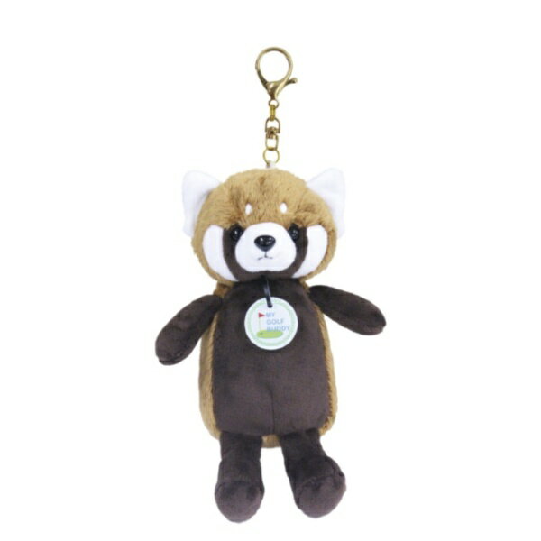 フワフワなぬいぐるみのゴルフポール入れゴルフボールを2個入れることができます。ナスカン付きでバッグやウエアに取り付けることができます。