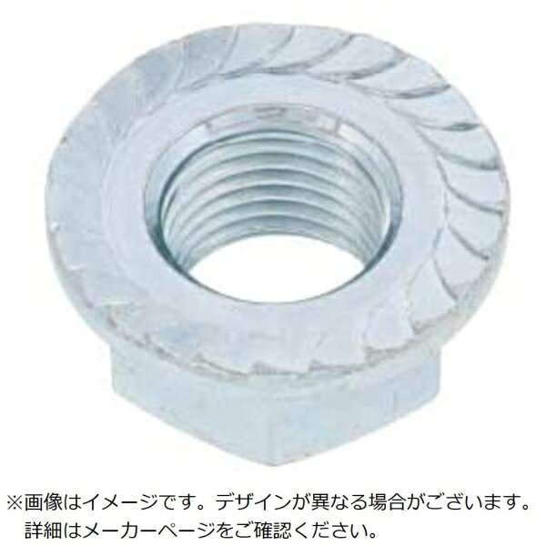 ■SUNCO 三価ホワイト フランジナット（S付細目 紀州ファスナー製 M12（P1.25（20本入）【仕様】・呼び径： M12【材質／仕上】・鉄（または標準）・表面処理： 三価ホワイト【注意】・簡易包装（袋又は箱）となります。・メーカー基...
