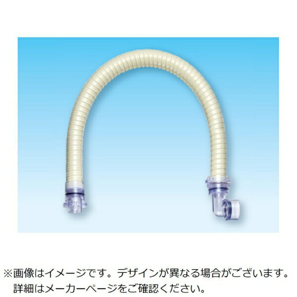 ■オーケー器材 ドレンアップ専用断熱フレキドレンホース 工速ドレンホース（断熱ドレンパイプ用）室内機側VP20ストレート・配管側呼び径25エルボタイプ 1000mm【仕様】・ホース長A（mm）： 1000・断熱ドレンパイプ接続用