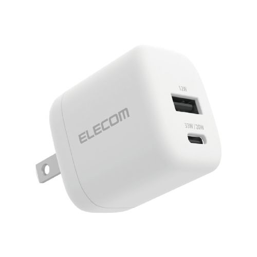 USB Type-C(TM)ポートとUSB-Aポートを搭載し、対応するスマートフォン・タブレットの2台同時充電や、ノートパソコンの充電にも対応するAC充電器です。 USB Type-CポートはUSB Power Delivery最大33Wで...