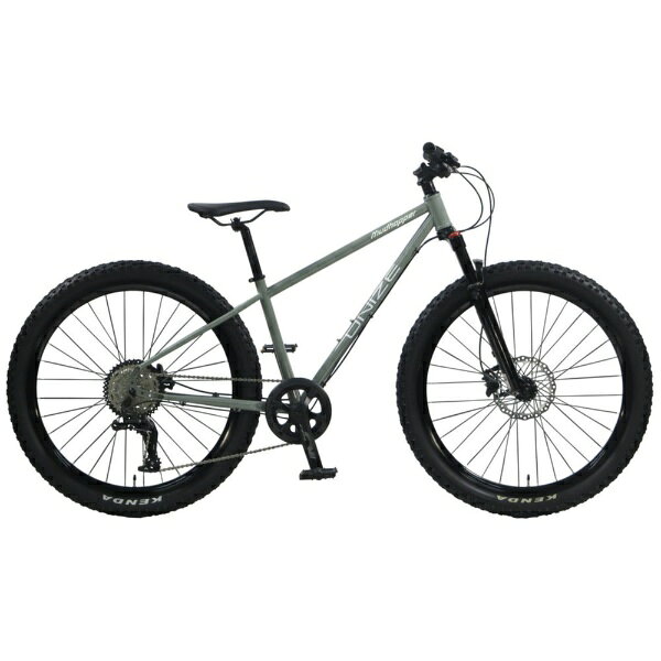 極太タイヤがかっこいいマウンテンバイク油圧ディスクブレーキ採用！極太タイヤに細めのフレームでカッコ良く仕上げるために、一部にクロモリを用いたスチールフレームを採用し、品質的にもしっかりとコストをかけて作り込みました。サスペンションも、トラベ...