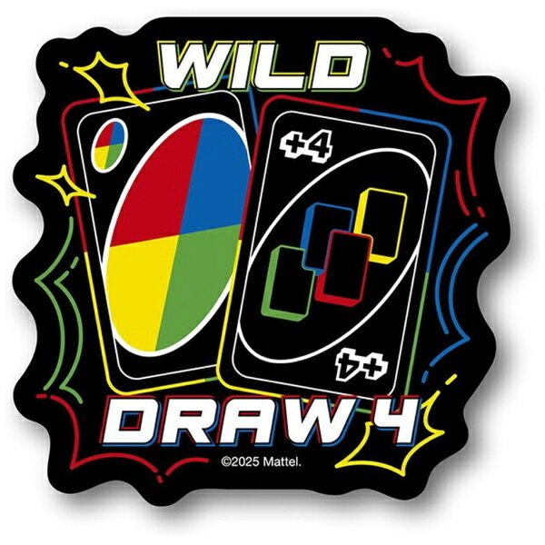 定番カードゲーム『UNO』の「ダイカットステッカーミニ」が新登場！『UNO』の定番カラーが目に留まる、とてもオシャレなデザインのステッカーです。○対象年齢： 6歳以上UNO（TM） and associated trademarks and...