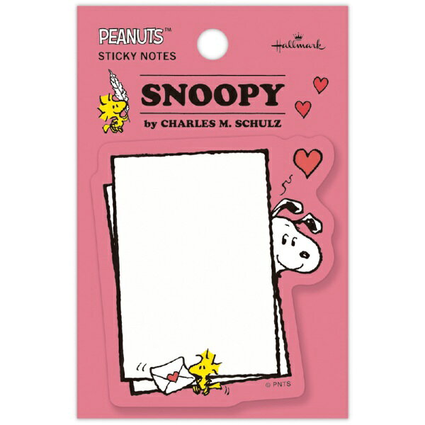 台紙：105×69mm付箋：69×62mm1柄30枚ダイカット(C)Peanuts Worldwide LLC