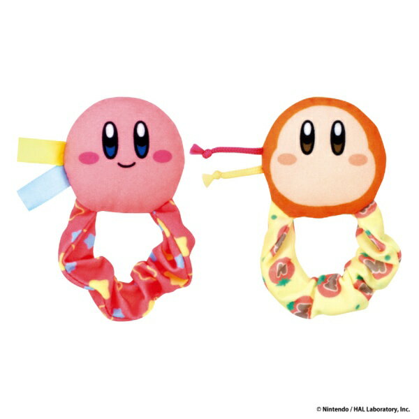 生まれてはじめてのおもちゃにぴったり♪ リンリン鈴入りのカービィとシャカシャカ鈴が楽しいワドルディの2個入りで、手や足につけ音を鳴らして遊ぶ布製ラトルです。 最長約100mm ［セット内容］ ・カービィラトル…1 　ワドルディラトル…1 （...