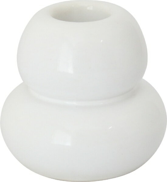 波佐見焼大小兼用　茶筅立て（くせ直し）野点やマグ茶筅、逆さにすれば通常サイズの茶筅に対応できる茶筅立てです。茶筅を洗った後、茶筅立てを使用すると開いた形がキープできます。雪だるまのような形がかわいらしく、ペン立てや歯ブラシ立てにもご使用いた...