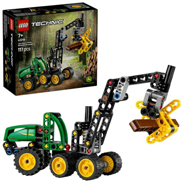 ハーベスターで森の冒険に出発！回転するブームと動くグラップルを備えたJohn Deere 1470H 車輪付きハーベスターのおもちゃで、自分だけの収穫ストーリーをつくろう。組み立てがいのあるハーベスターが完成したら、頑丈な機能を試しながら収...