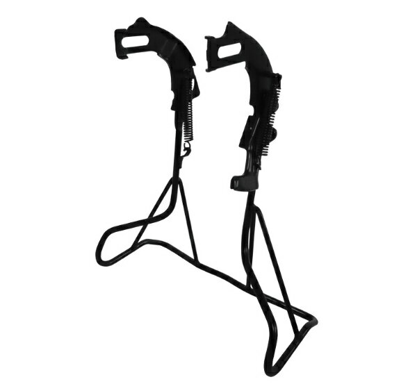 外装変速機付き自転車用の正爪用両立スタンド・超軽！お子様を乗せていたり、重い荷物を載せていても超軽くスタンドが立てられます・ガッチリした超幅広のスタンドで抜群の安定性！風が吹いても倒れにくい・スタンドを立てるだけで自動でロックがかかるオート...