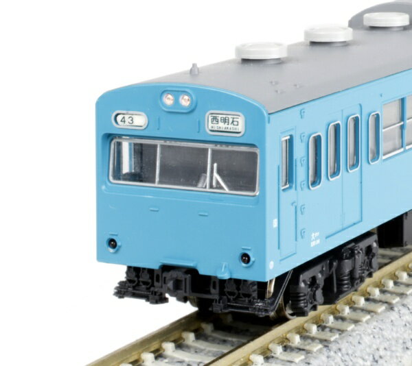 国鉄標準の通勤形電車103系を手軽に楽しめるセットです。■クハ103は低運転台・非ATC車で再現。ヘッドライト/テールライト点灯（電球色LED）。ライトケースを黄緑色に変更。LED室内灯をオプション取付可能。カプラーは中間連結部がアーノルド...