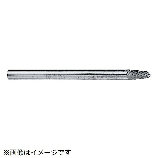 ■独自開発の刃形状により、高速回転使用時にバーが不用意に被切削物に喰いこんでしまうことがないため、滑らかに加工でき能力アップに貢献します。【仕様】・形状： 先丸円筒型（シングルカット）・刃径（mm）： 2.5・刃長（mm）： 11・軸径（m...