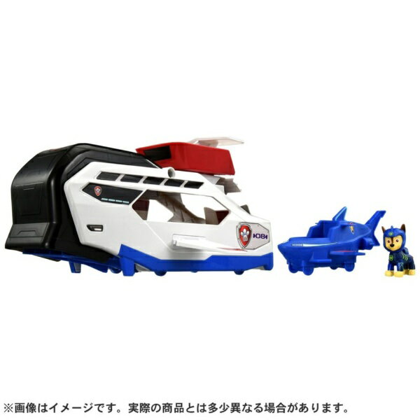 どんなトラブルもパウっと解決！パウ・パトロール、出動！チェイスのビークルとフィギュアが付いたホエールパトローラー。海の中をパトロールしよう！ホエールパトローラーの中にビークルをセットして、尾翼を押すとビークルが出動するよ！(C)2026 S...