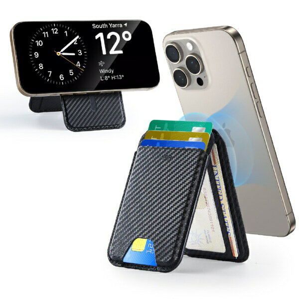 【より強力なマグネットロック】 このMagSafeウォレットは3,200gの磁気吸着力にアップグレードされ、オフィシャルブランドの4倍の強度で、ウォレットスタンドをしっかりとマグネットで吸着固定します。 【耐久性のある角度調整可能スタンド】...