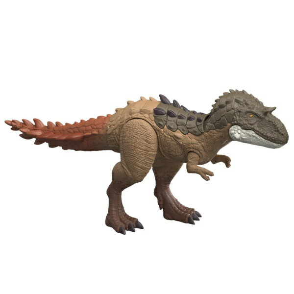 ジュラシック・ワールド ビッグアクション！ゴルゴサウルスのフィギュアが登場！背中のボタンを押すと、しっぽをぐるっと回して攻撃し、からだの横のボタンを押せば口を動かしてかみつくアクションと、2つのギミックでバトルアクションが楽しめます。リアル...