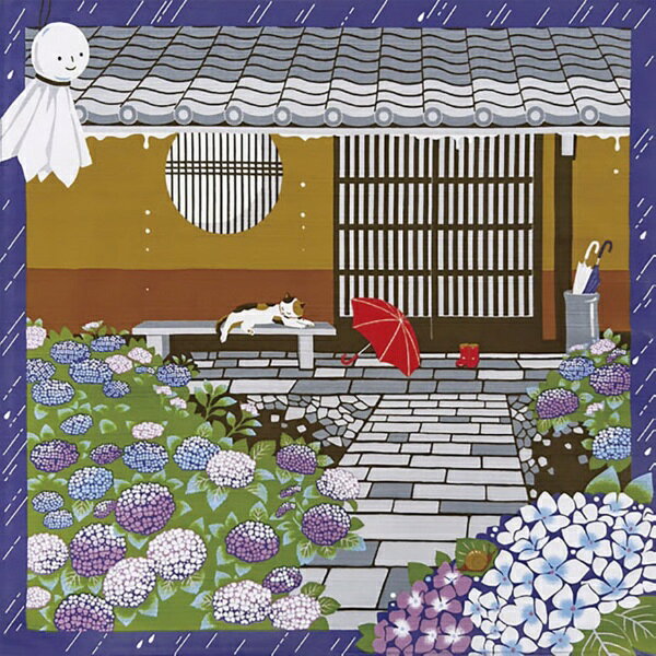 ●三毛猫のみけと過ごす日本の四季を描いた風呂敷シリーズの「みけの雨宿り」です。●お昼寝好きのみけは一体どんな夢を見ているのでしょう。●お弁当を包んだり、キッチンクロスやランチョンマット、ハンカチにもお使い頂けます。●結び方次第でお弁当を包む...