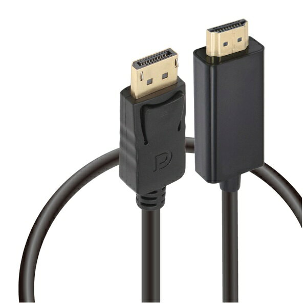 DisplayPortからHDMI接続に変換するDisplayPort-HDMI変換ケーブルです。　大画面テレビなどに接続すれば最大4Kの快適で広々した作業環境を実現。「DisplayPort-HDMI変換ケーブル」※HDMI から Dis...