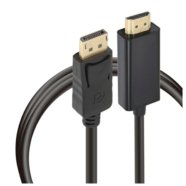 DisplayPortからHDMI接続に変換するDisplayPort-HDMI変換ケーブルです。　大画面テレビなどに接続すれば最大4Kの快適で広々した作業環境を実現。「DisplayPort-HDMI変換ケーブル」※HDMI から Dis...