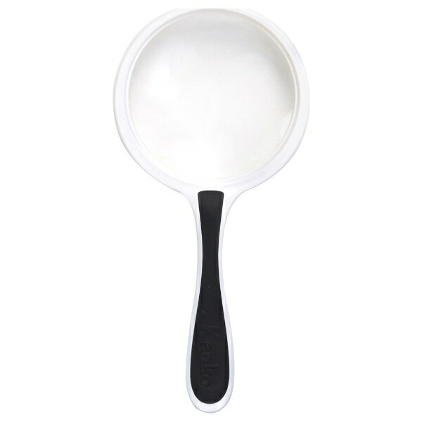 重さわずか20g。白と黒のツートンカラーでシンプルデザインの手持ちルーペです。新聞、雑誌、地図などの細かな文字が、大きく見える倍率3倍。4.5倍の小玉レンズも付いて、より拡大して見たいときに便利です。持ち手の黒ライン部は、滑りにくい素材を使...